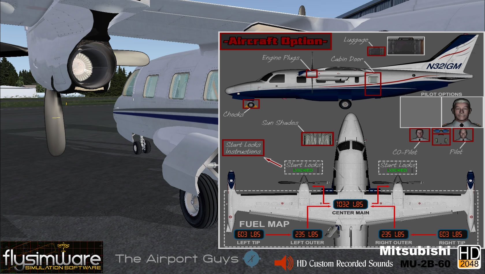 Mitsubishi MU-2B-60 for FSX/P3D by Flysimware