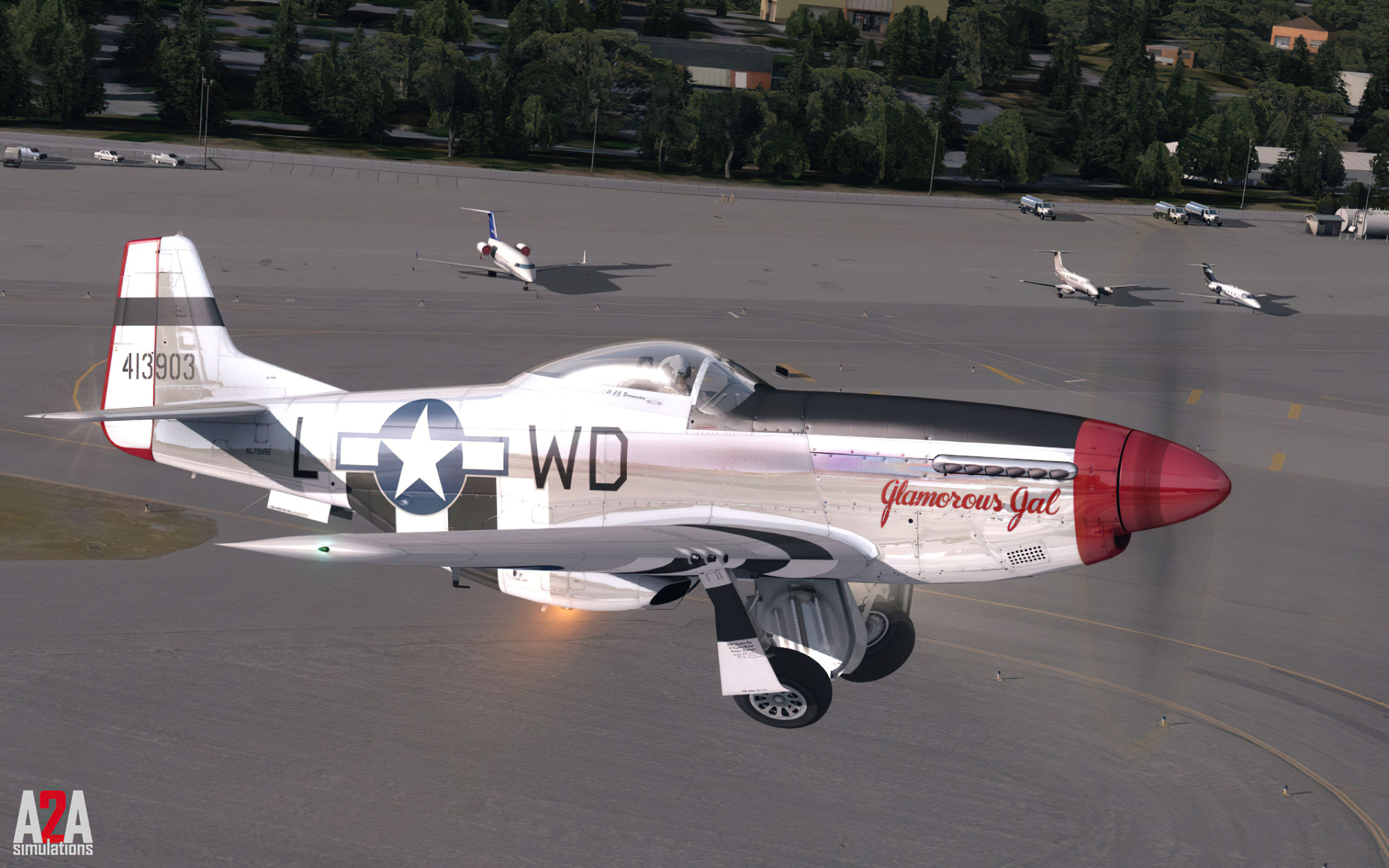 P-51 Mustang Civilian Accu-Sim for P3D/FSX by A2A Simulations