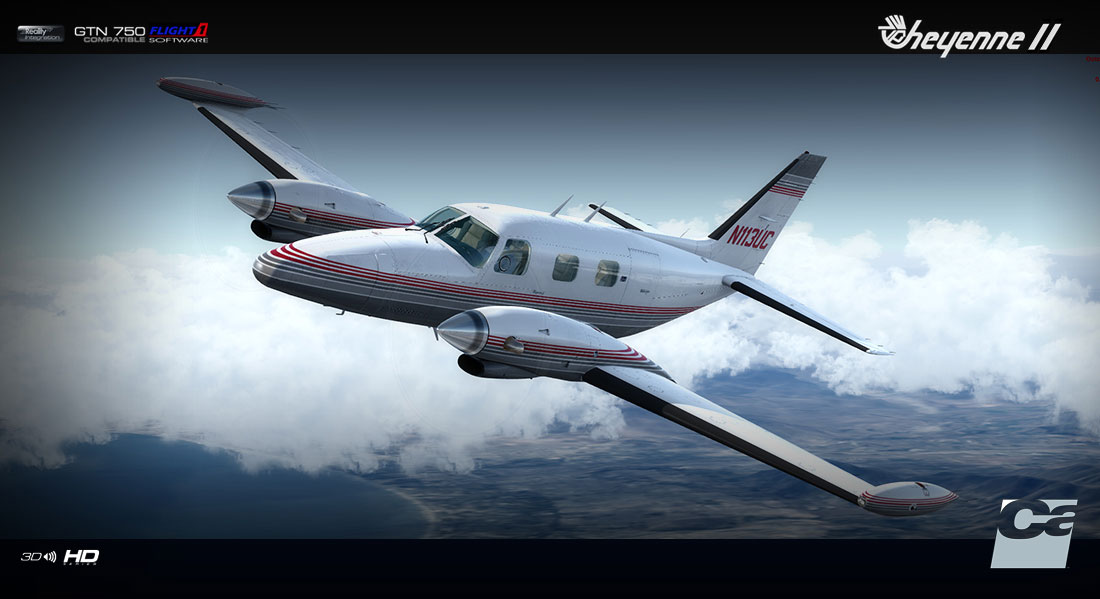 Piper PA-31T Cheyenne II for FSX/P3D by Carenado