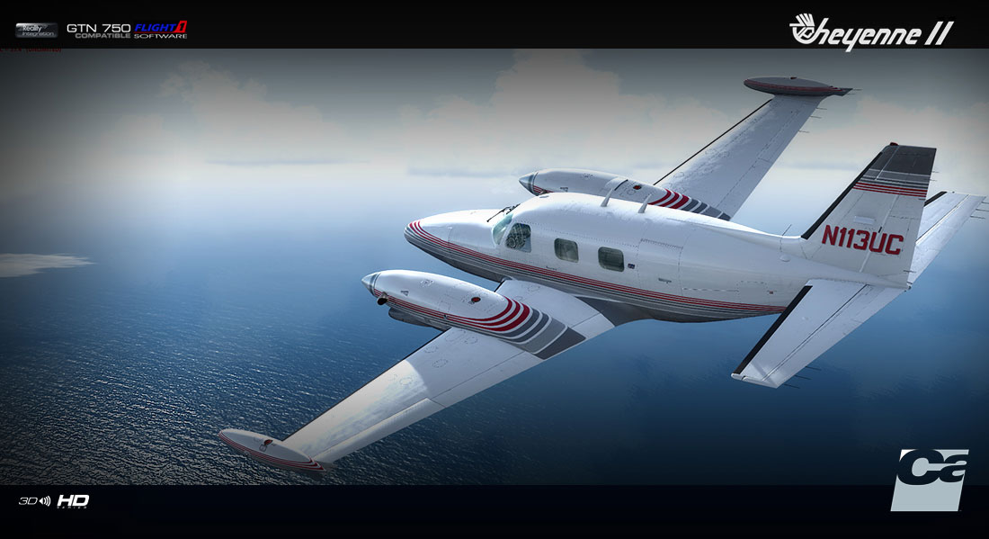 Piper PA-31T Cheyenne II for FSX/P3D by Carenado