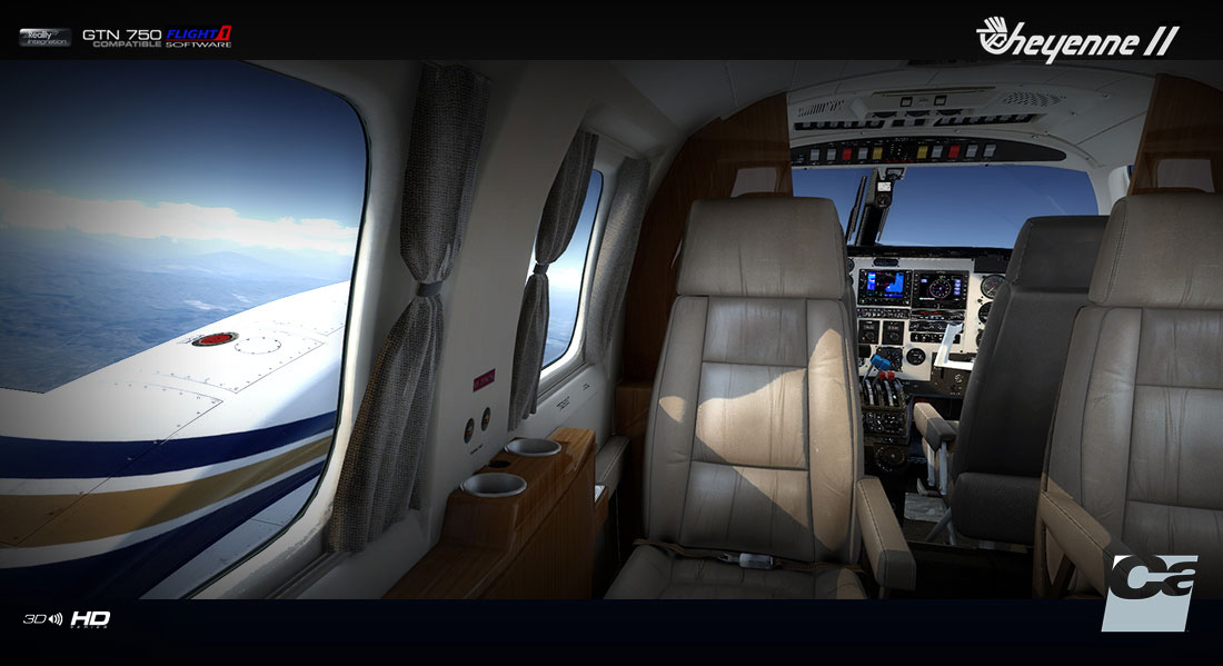 Piper PA-31T Cheyenne II for FSX/P3D by Carenado