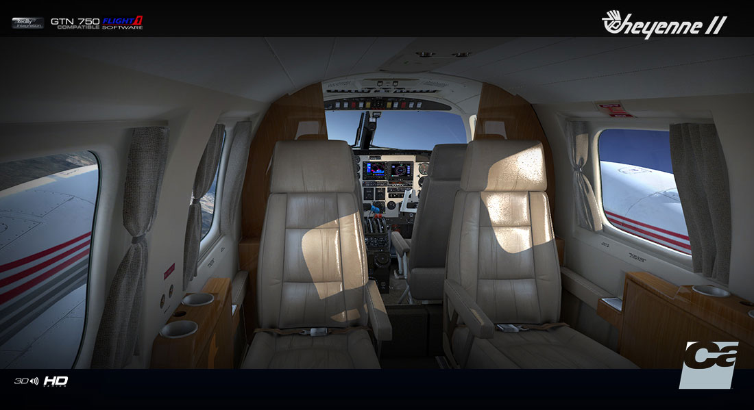 Piper PA-31T Cheyenne II for FSX/P3D by Carenado