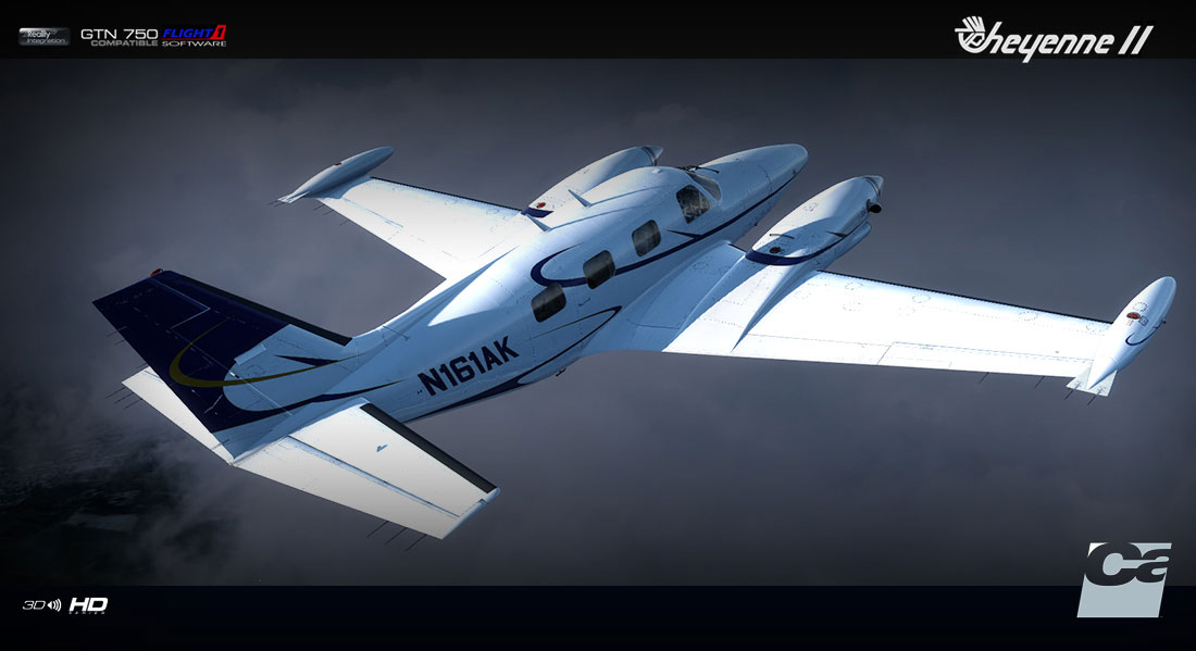 Piper PA-31T Cheyenne II for FSX/P3D by Carenado