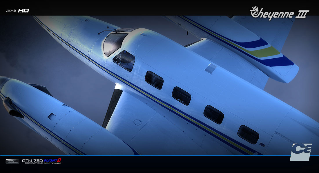 Piper PA-42 Cheyenne III for FSX/P3D by Carenado