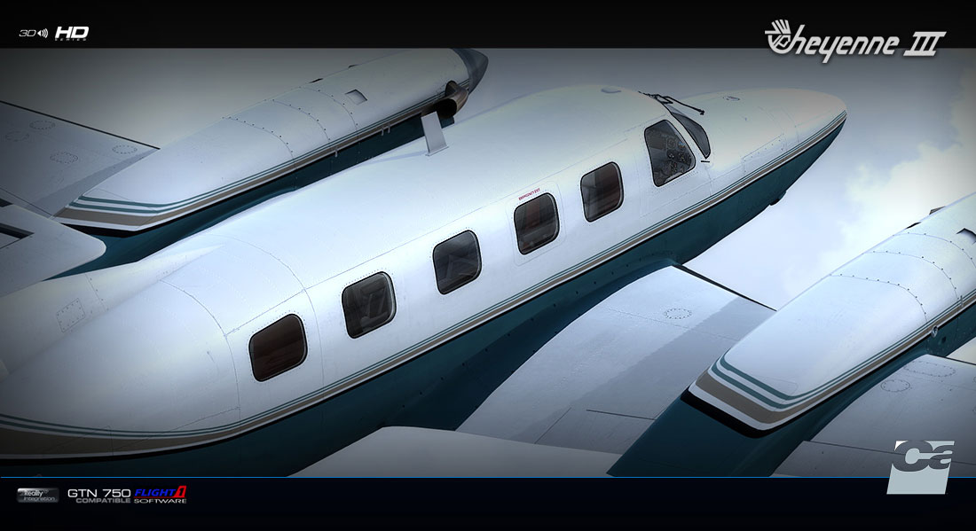 Piper PA-42 Cheyenne III for FSX/P3D by Carenado