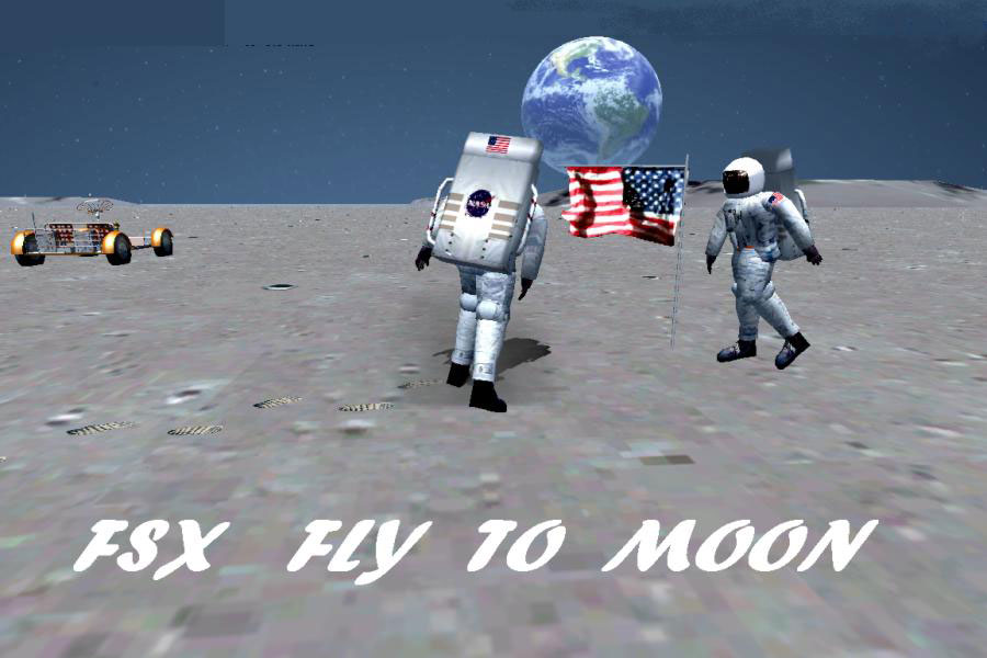 Fly to the Moon Mission Add-on for FSX/P3D by RDJ Simulations