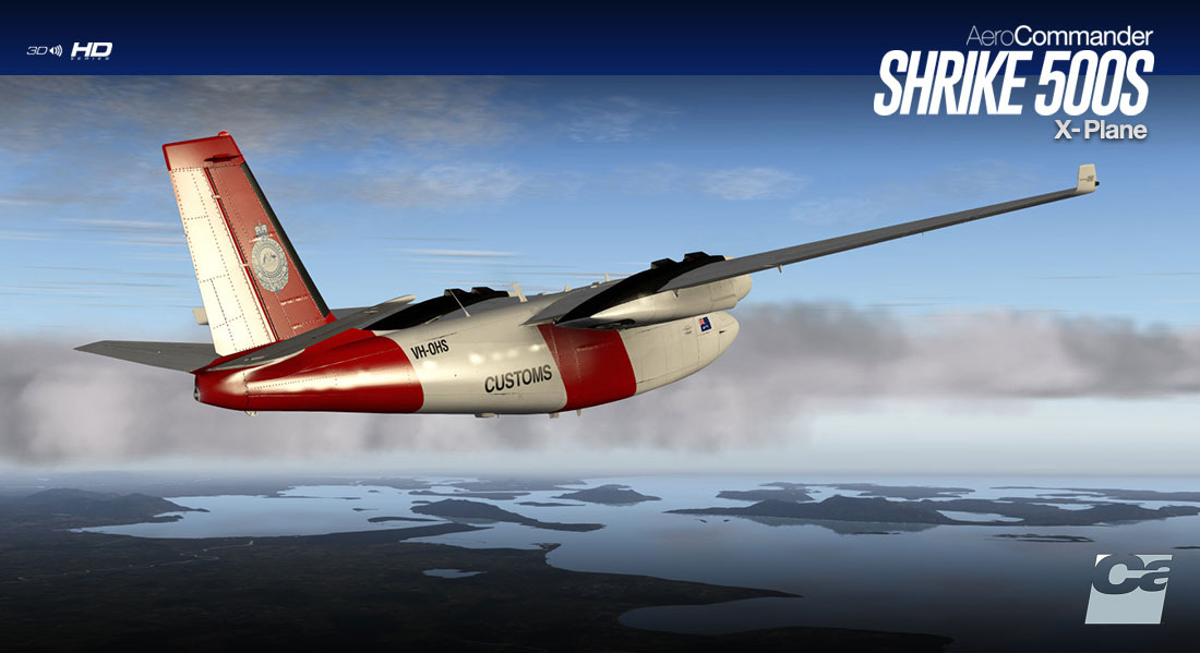 Aero Commander 500S Shrike Commander HD Series for X-Plane by Carenado