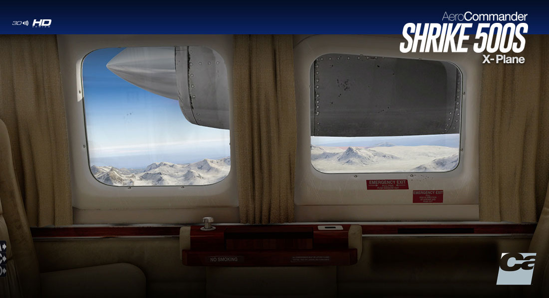 Aero Commander 500S Shrike Commander HD Series for X-Plane by Carenado