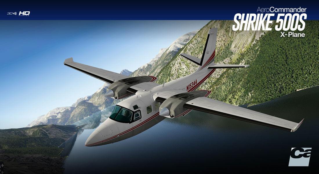 Aero Commander 500S Shrike Commander HD Series for X-Plane by Carenado