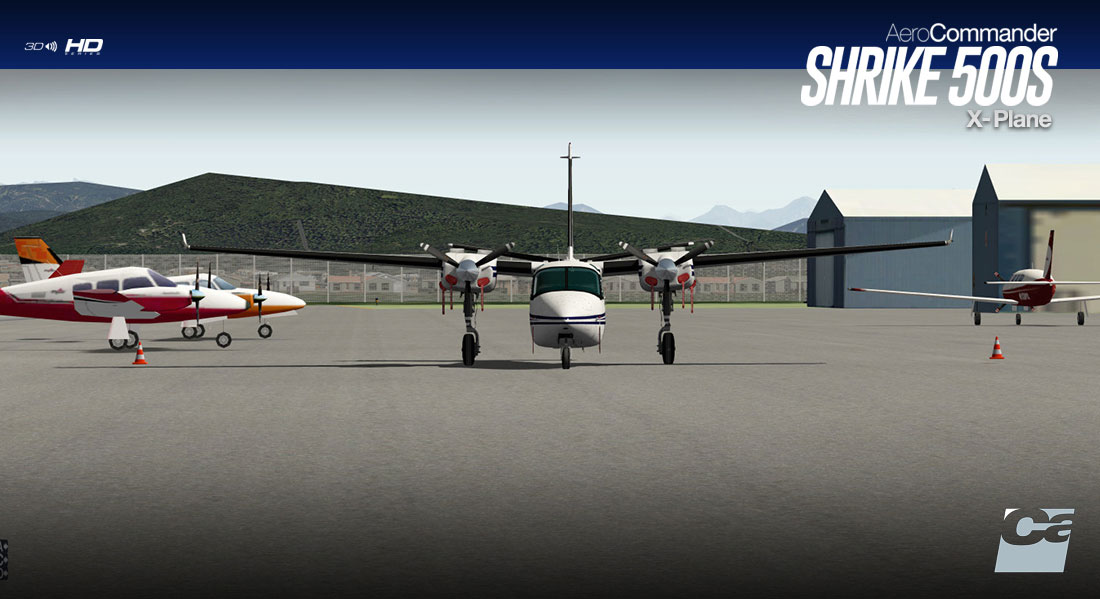 Aero Commander 500S Shrike Commander HD Series for X-Plane by Carenado