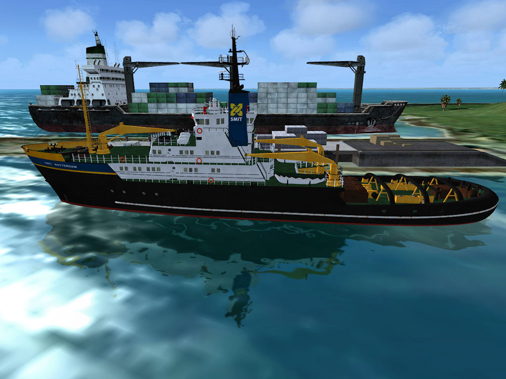 Smit Rotterdam Heavy Tug Boat for FSX by Deltasim Studio