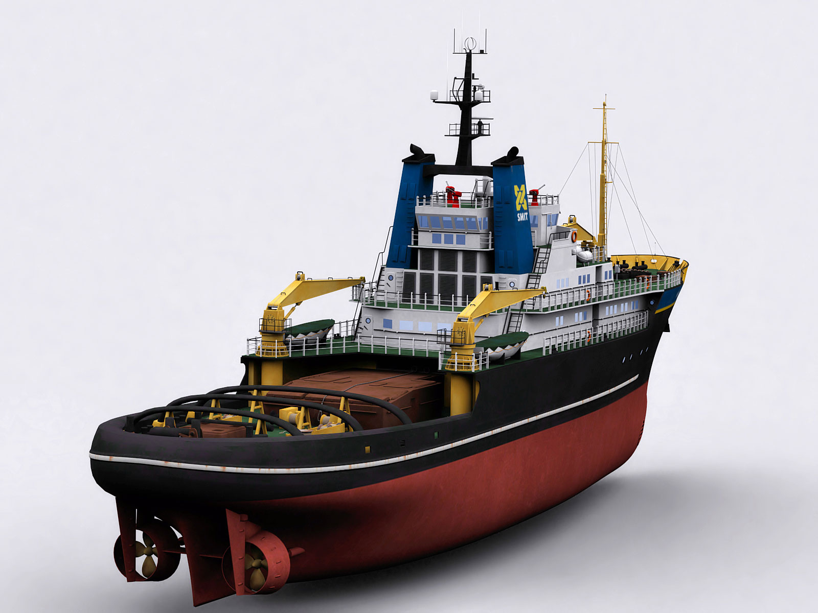 Smit Rotterdam Heavy Tug Boat for FSX by Deltasim Studio