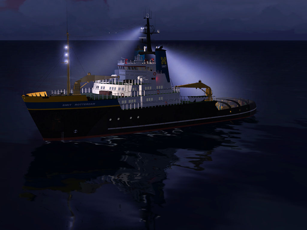 Smit Rotterdam Heavy Tug Boat for FSX by Deltasim Studio