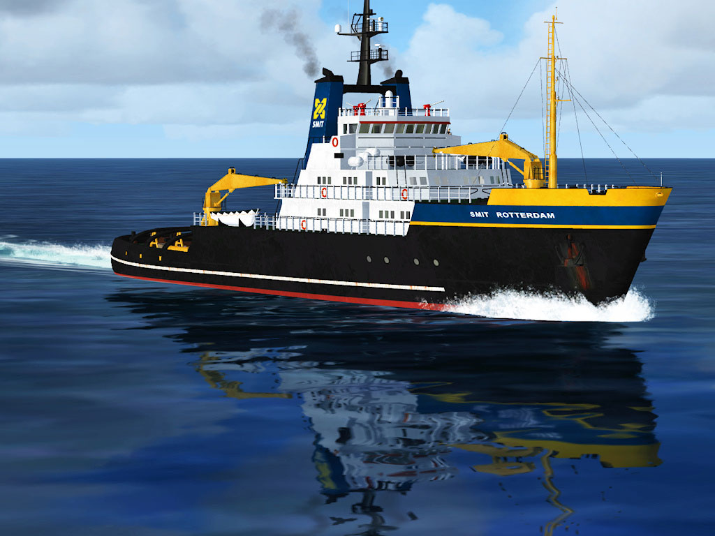 Smit Rotterdam Heavy Tug Boat for FSX by Deltasim Studio