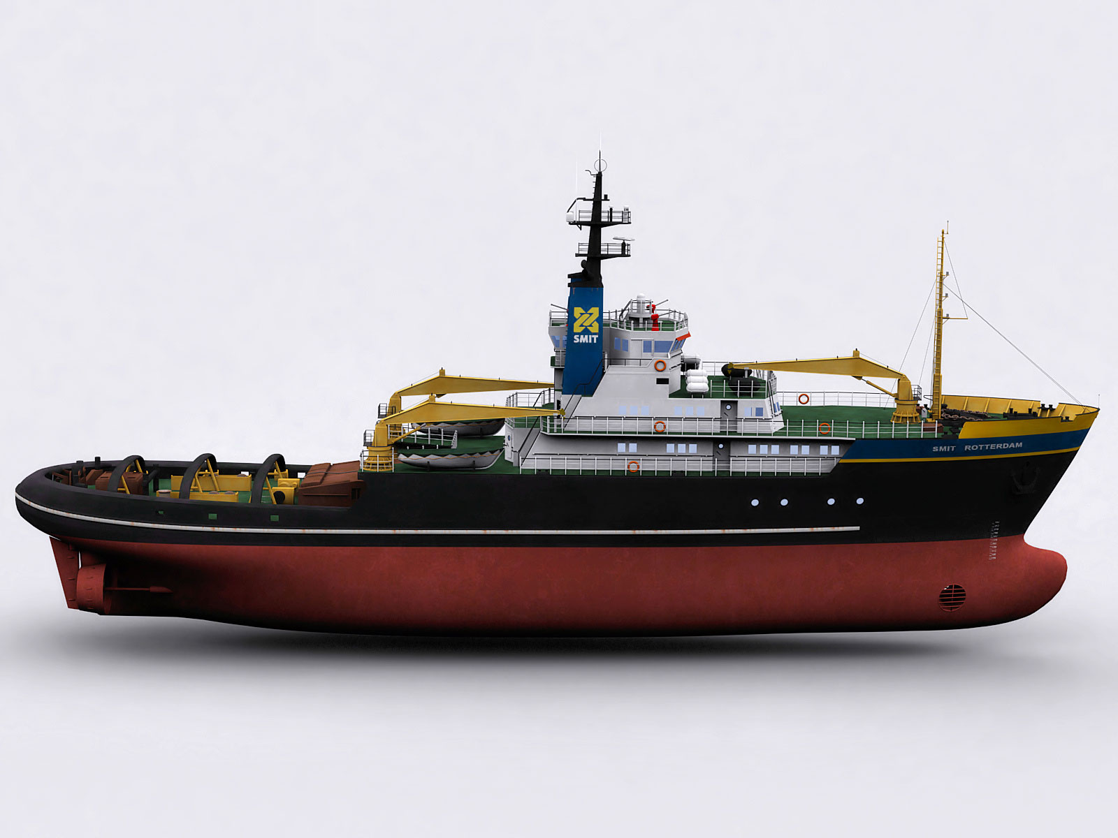 Smit Rotterdam Heavy Tug Boat for FSX by Deltasim Studio