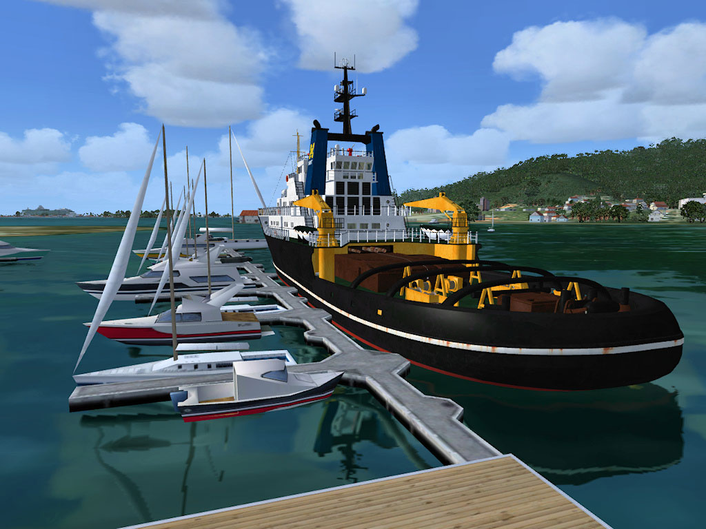 Smit Rotterdam Heavy Tug Boat for FSX by Deltasim Studio