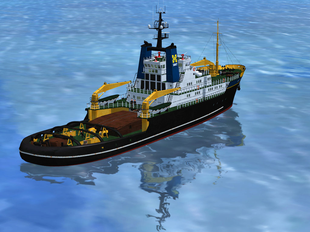 Smit Rotterdam Heavy Tug Boat for FSX by Deltasim Studio