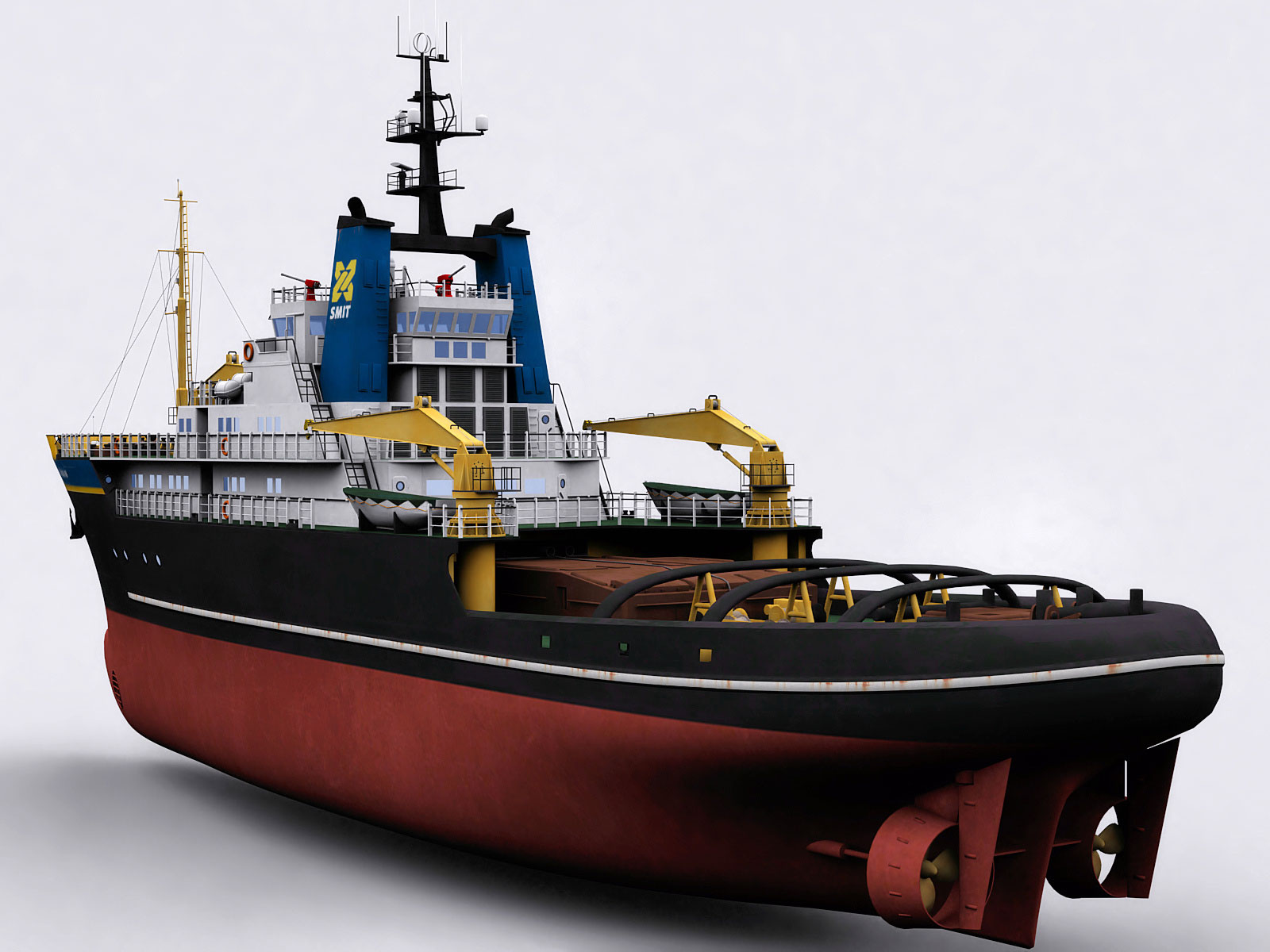 Smit Rotterdam Heavy Tug Boat for FSX by Deltasim Studio