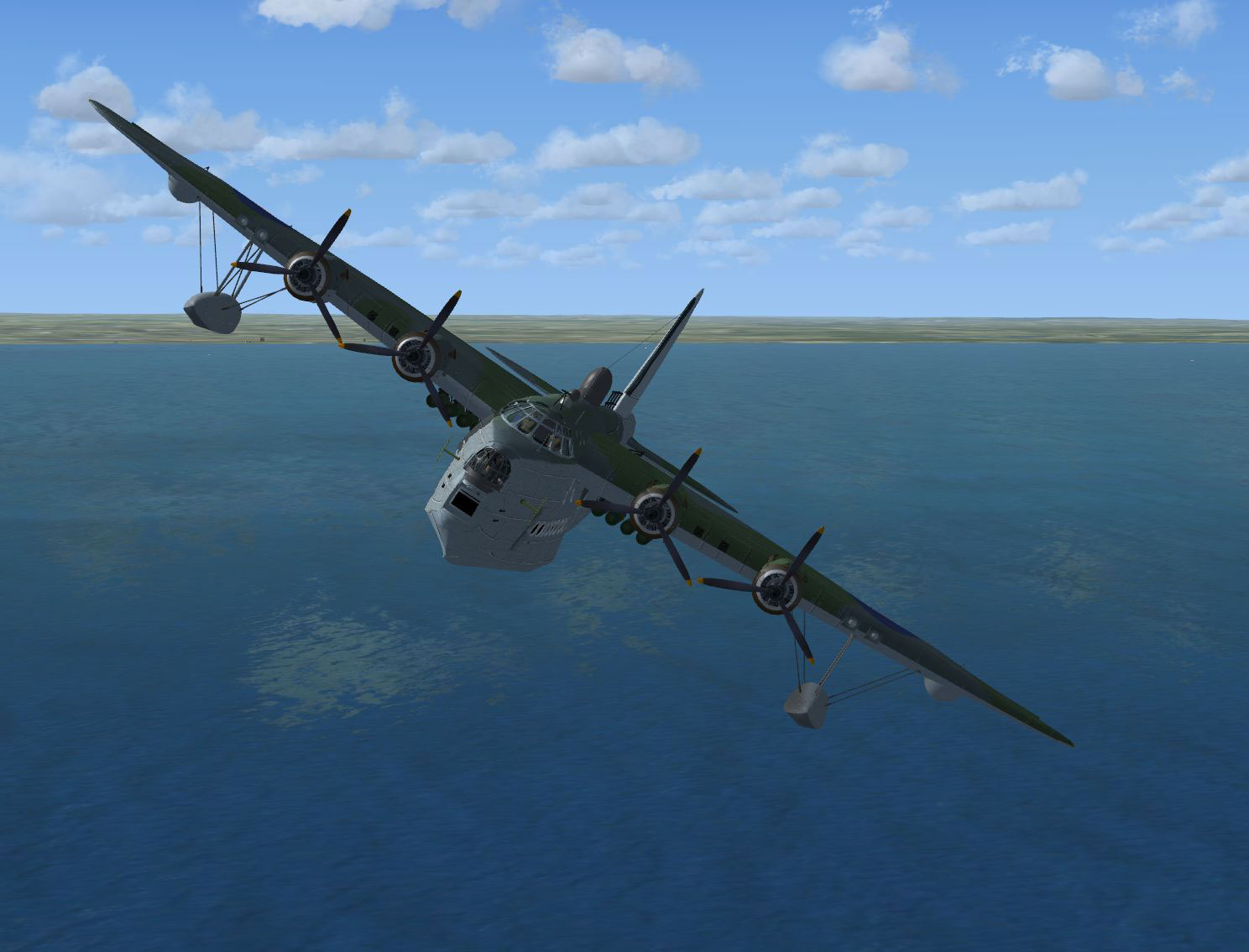 Short Sunderland Flying Boat for FSX & FS2004 by First Class Simulations