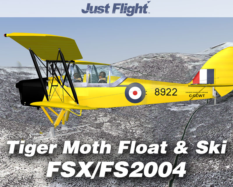 Tiger Moth Float and Ski Double Pack for FSX/FS2004 by Just Flight