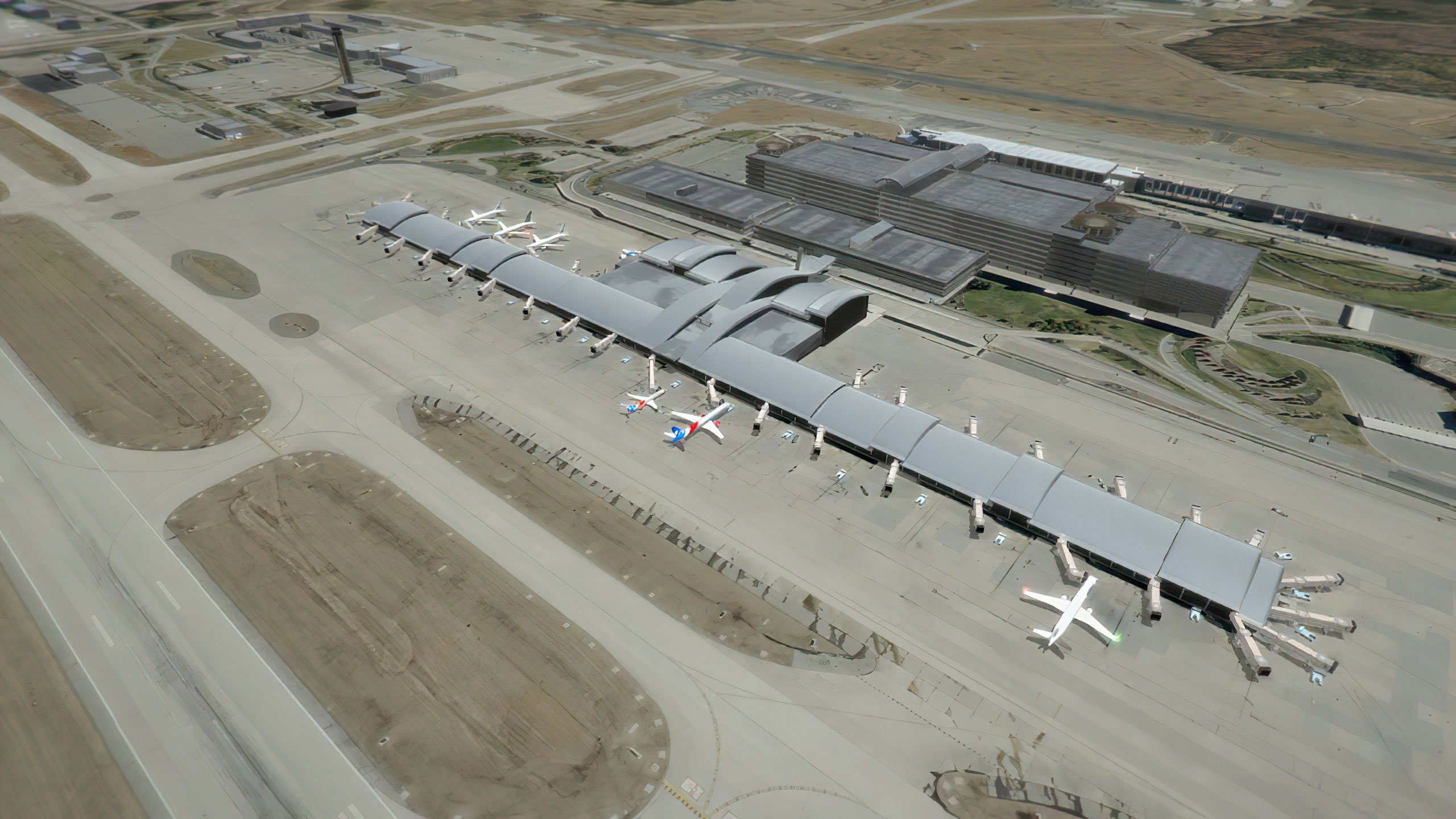 Raleigh Durham International (KRDU) Expansion for Tower! 3D by feelthere