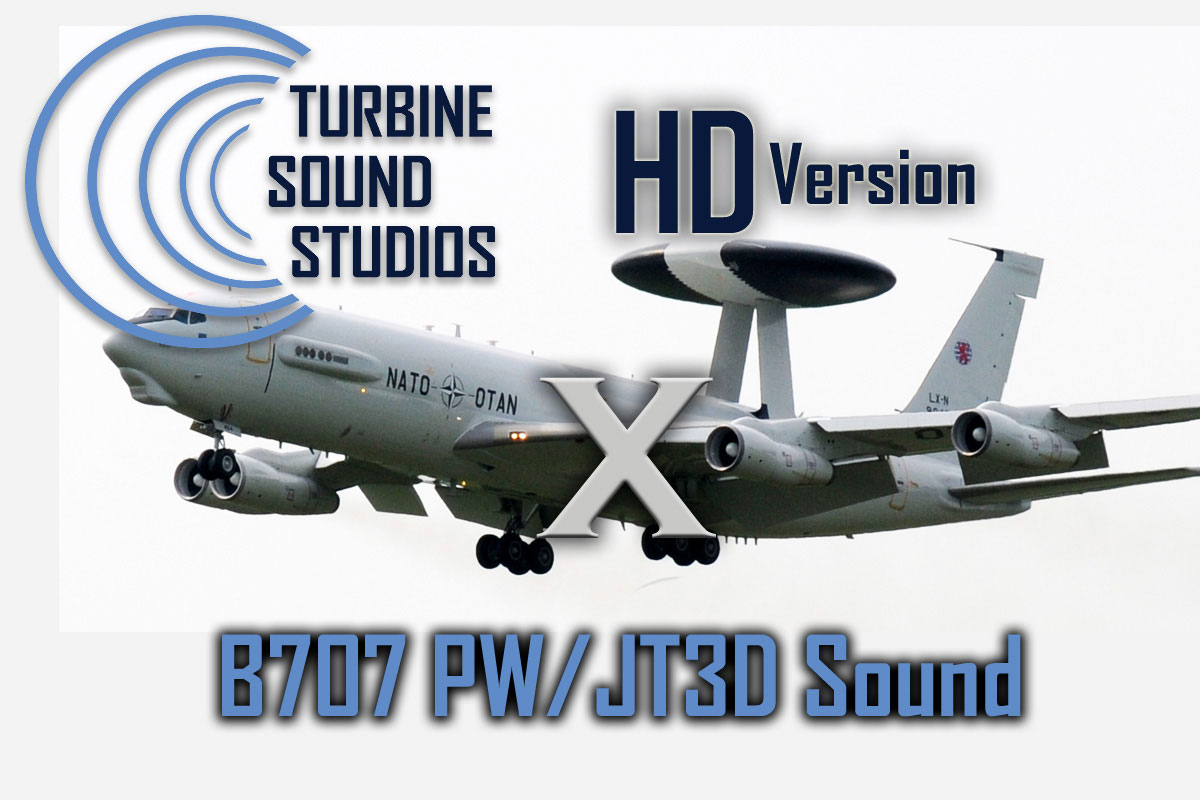 Boeing 707 PW JT3D HD Sound Pack for FSX/P3D by Turbine Sound Studios