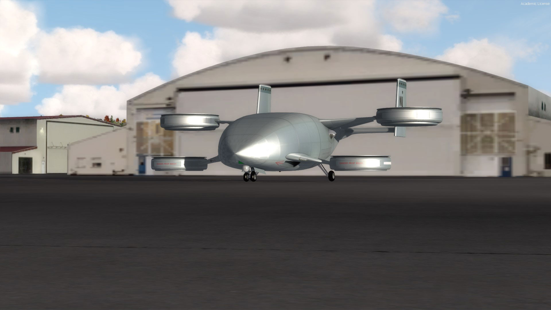 UV-4 eVTOL UAV for P3Dv4 by aeroG LLC
