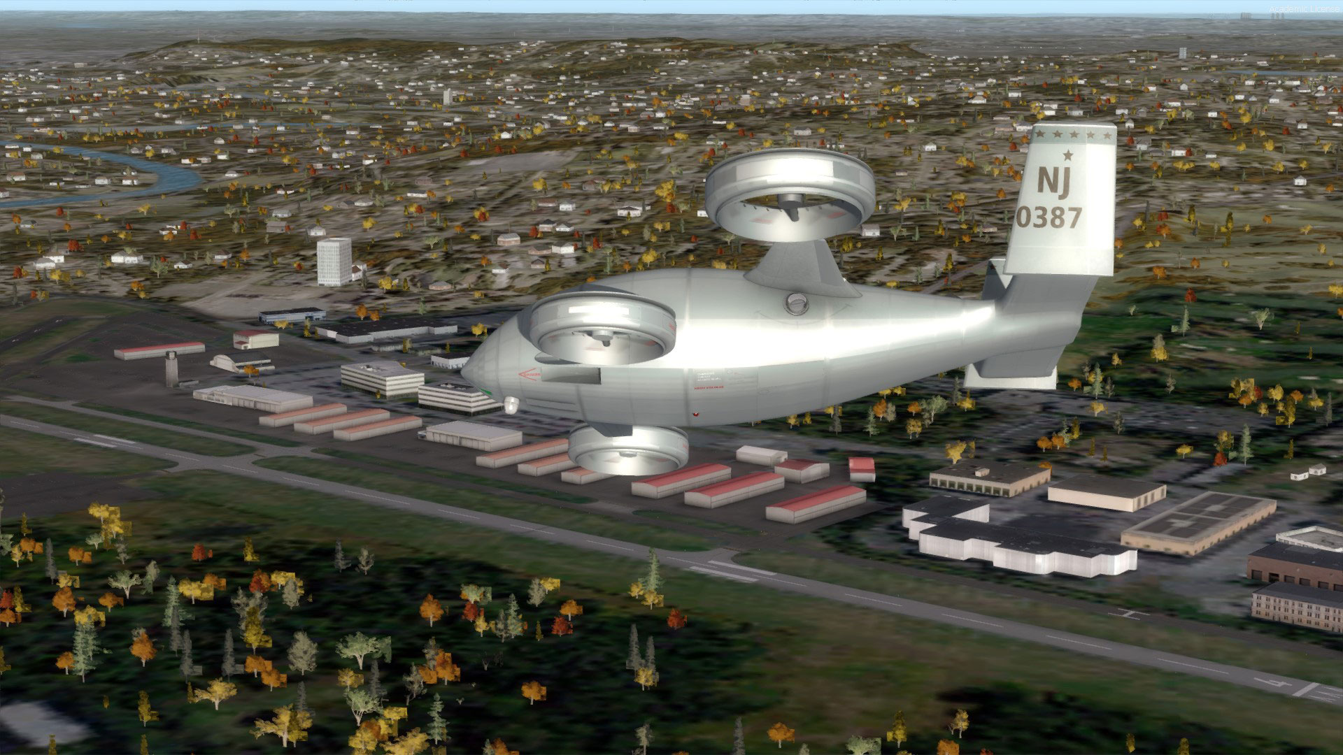 UV-4 eVTOL UAV for P3Dv4 by aeroG LLC