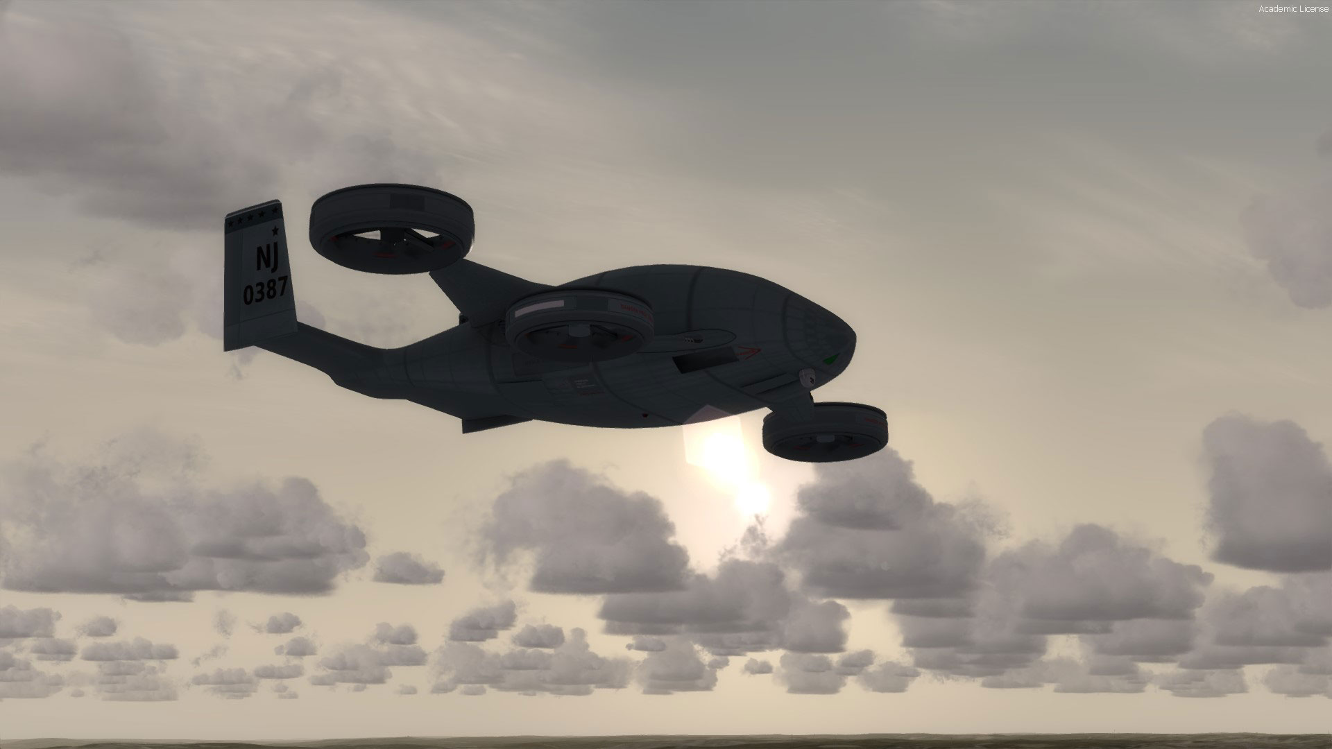UV-4 eVTOL UAV for P3Dv4 by aeroG LLC