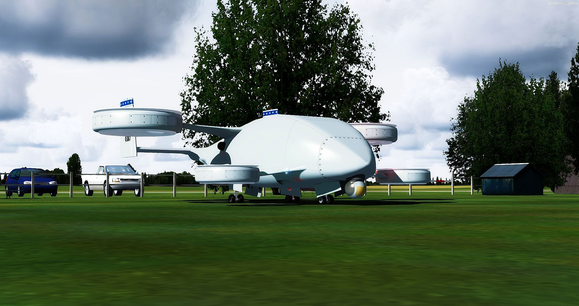 UV-4 V/STOL UAV for FSX/P3D by aeroG LLC