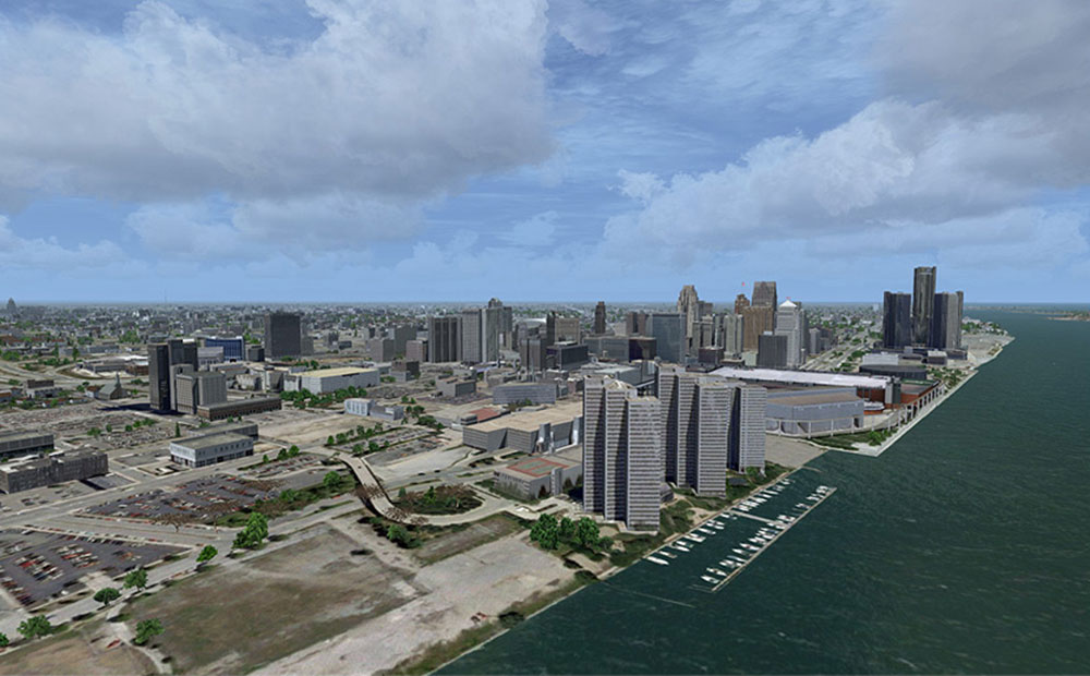 Detroit Scenery US Cities X for FSX/P3D by Aerosoft