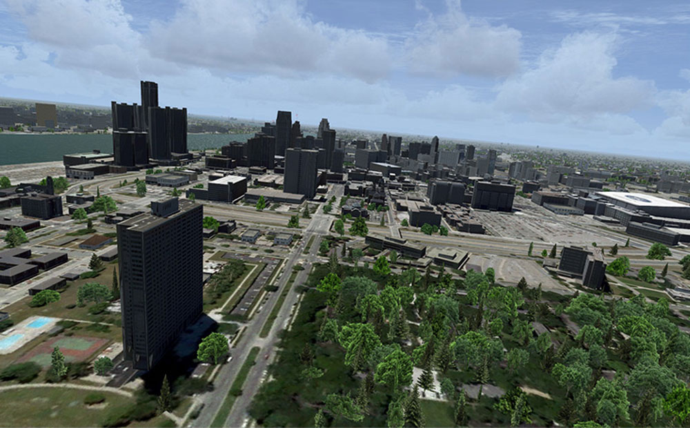 Detroit Scenery US Cities X for FSX/P3D by Aerosoft