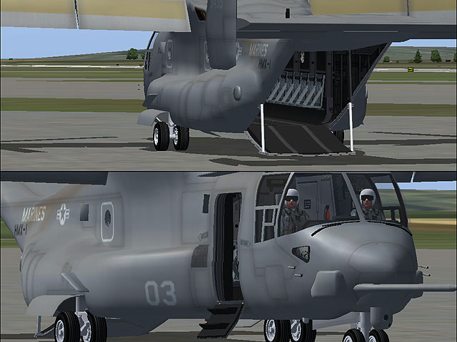 Bell-Boeing V-22 Osprey for FSX/FS2004 by Virtavia